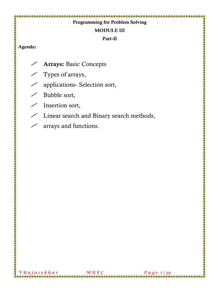Module 3 (Part 2) | PDF