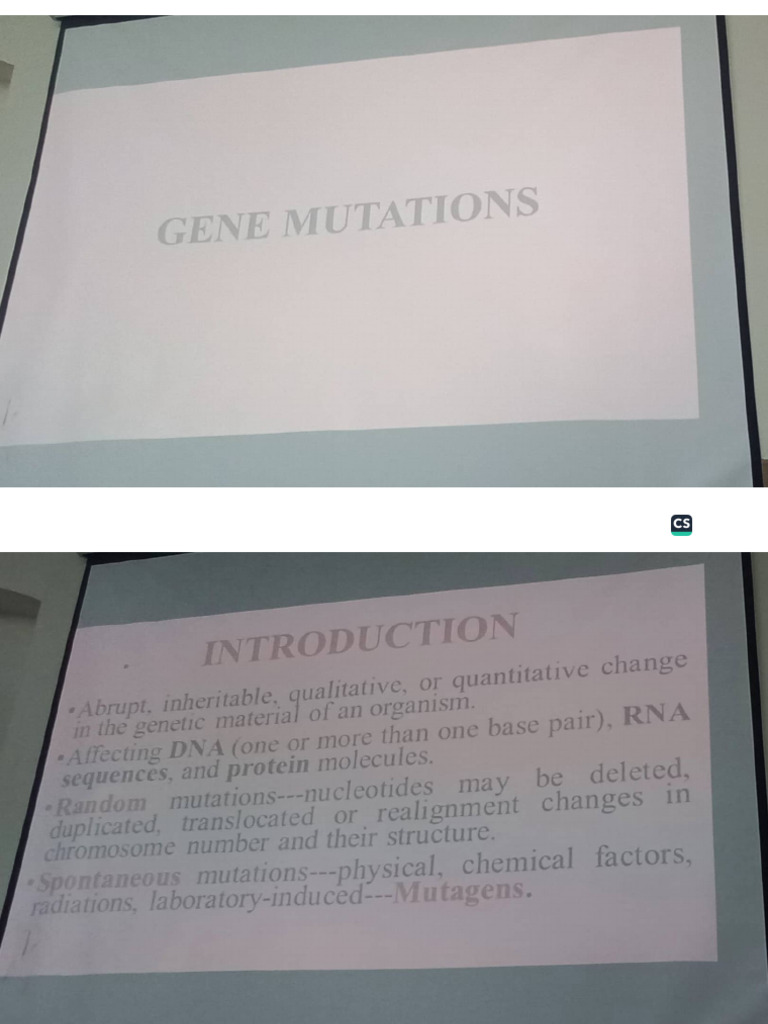 Mutation Effect On Health and Growth | PDF
