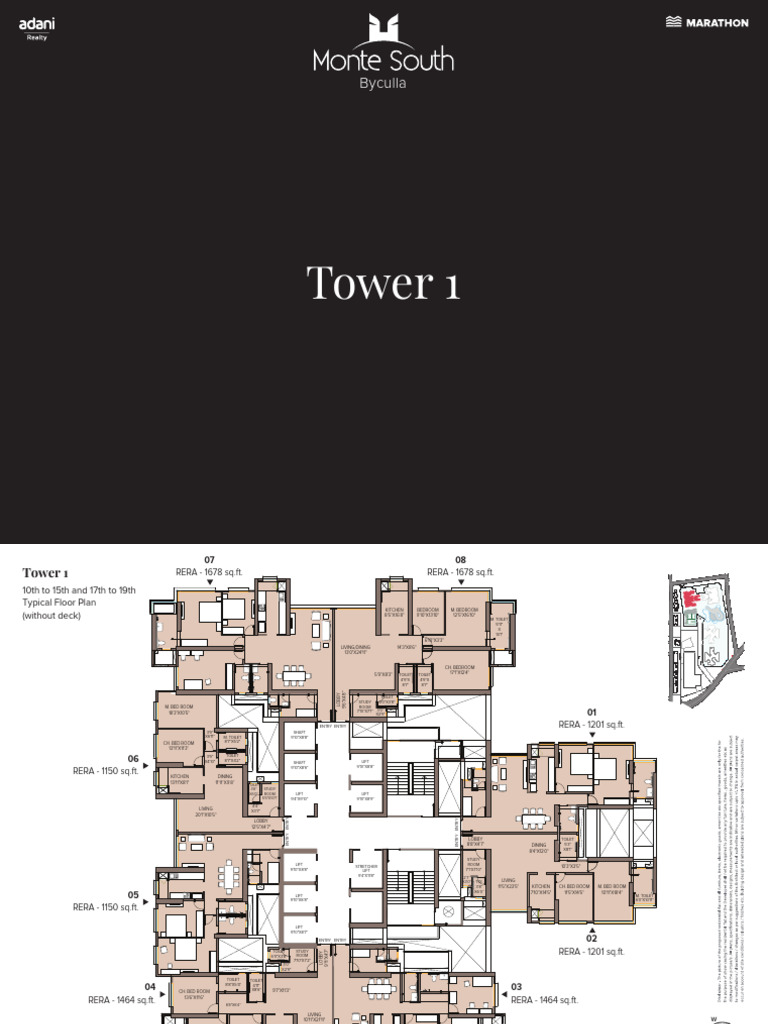 Monte South_Tower 1_Floor Plans | PDF