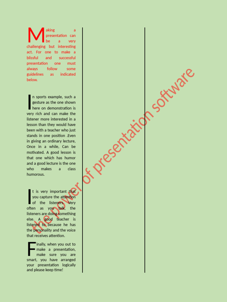Effective Presentation Tips for Success | PDF