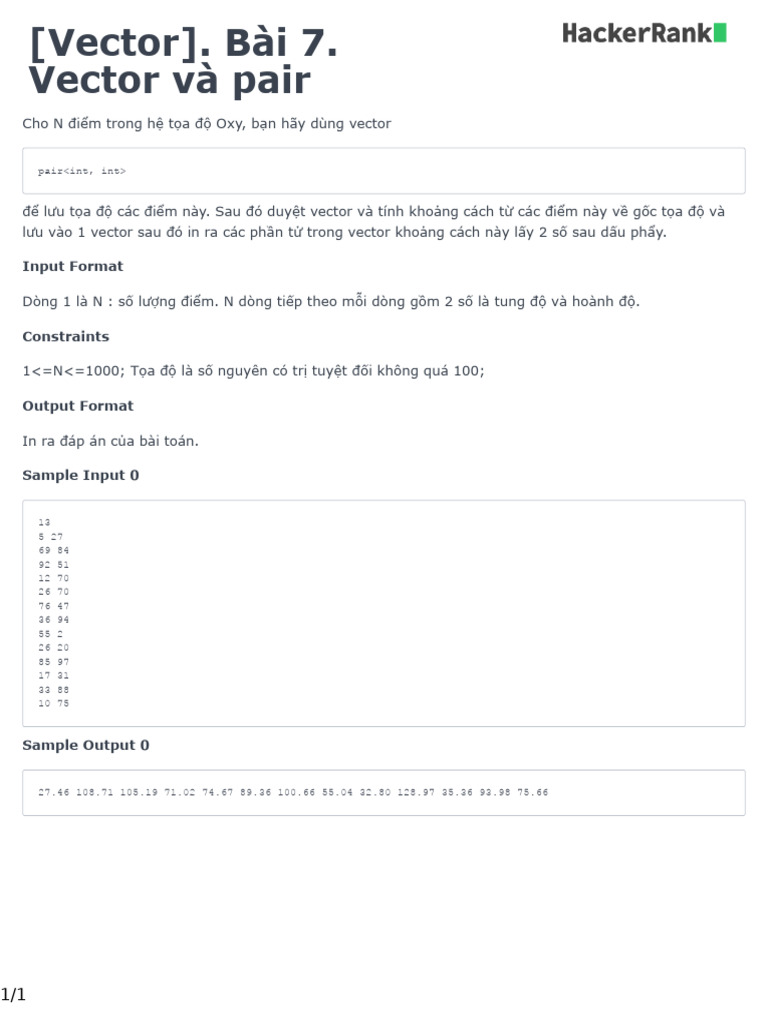 Vector Bai 07 Vector Va Pair English | PDF