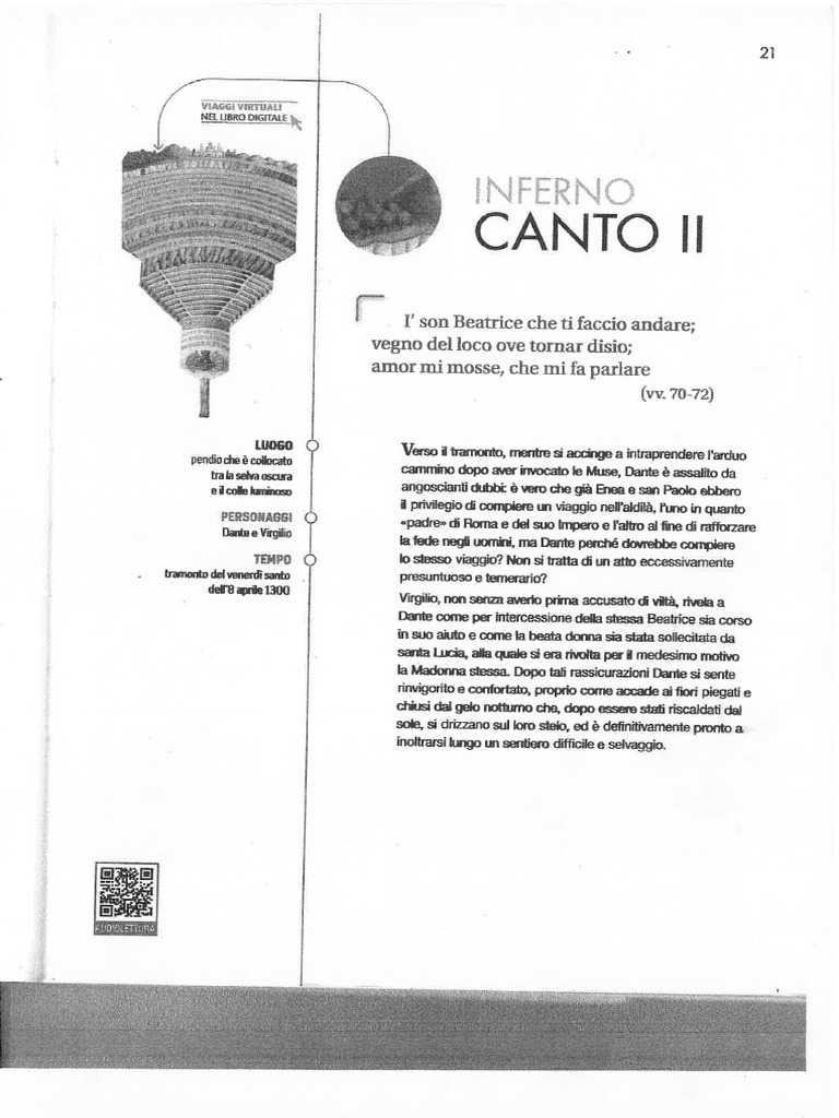 Inferno Canto II Dante Alighieri | PDF