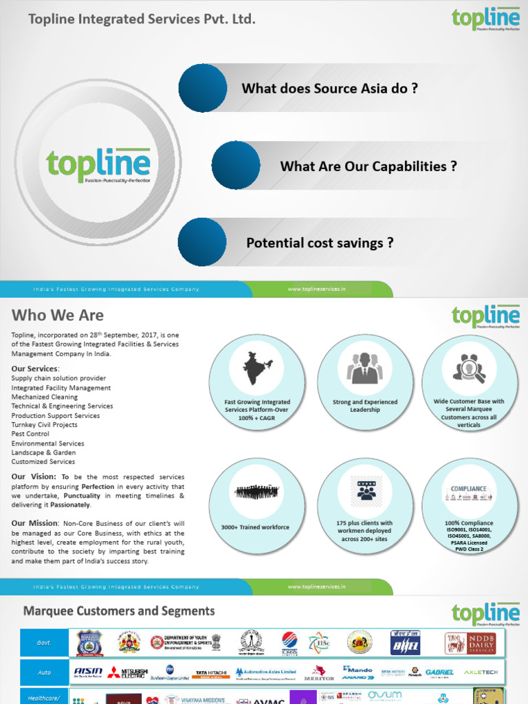 Topline-Source Asia Sales Deck (1) | PDF | Inventory | Logistics