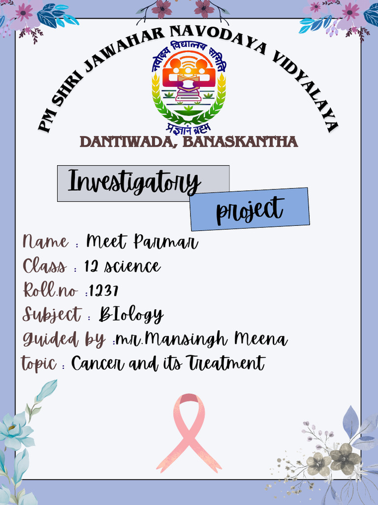 Biology Final Project | PDF | Lung Cancer | Cancer
