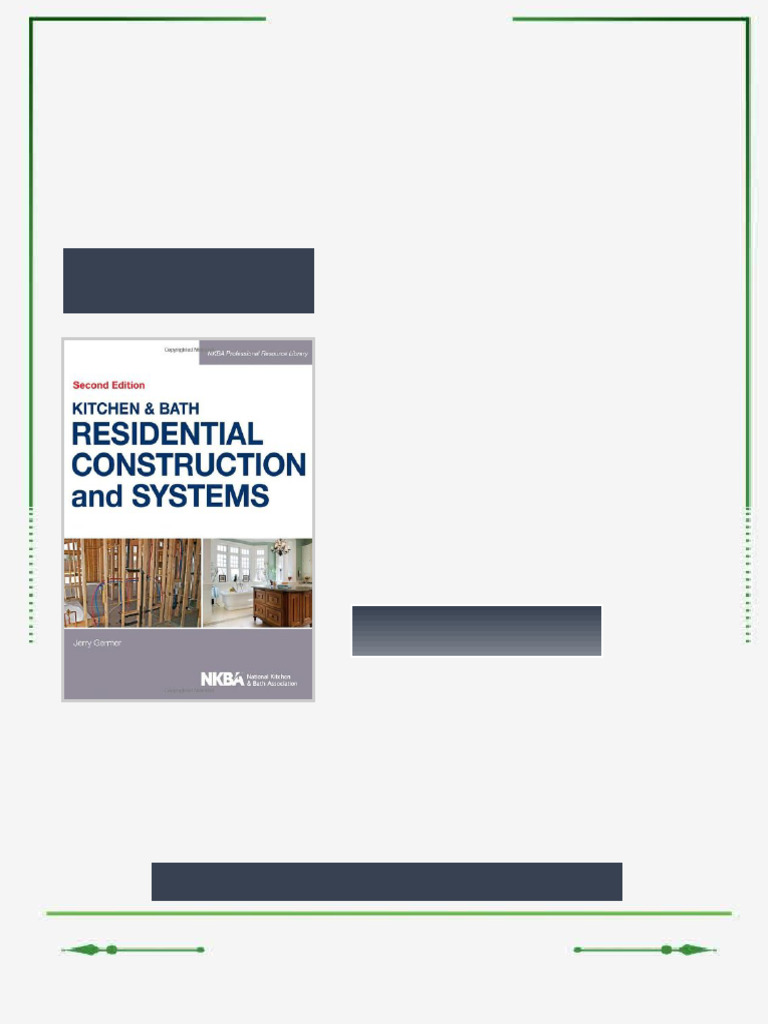 Kitchen Bath Residential Construction and Systems 2nd Edition Nkba ...