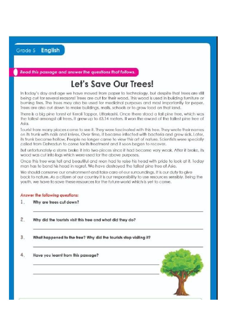 Lets Save Our Trees | PDF