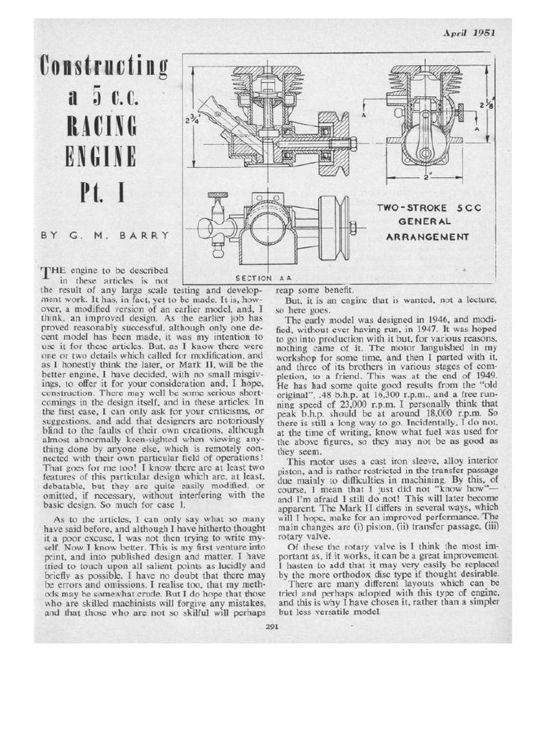 5 CC Racing Engine | PDF