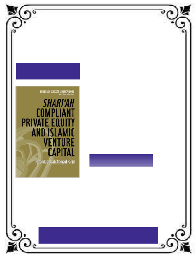 Shari ah Compliant Private Equity and Islamic Venture Capital 1st ...