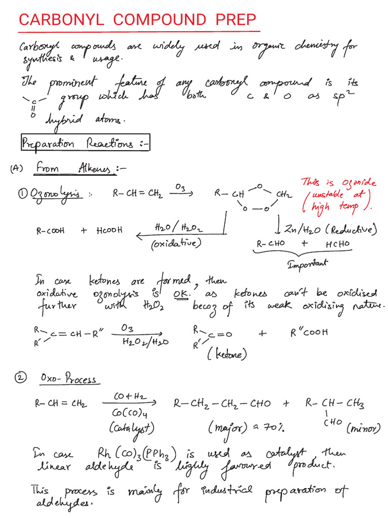 Carbonyl Compounds | PDF