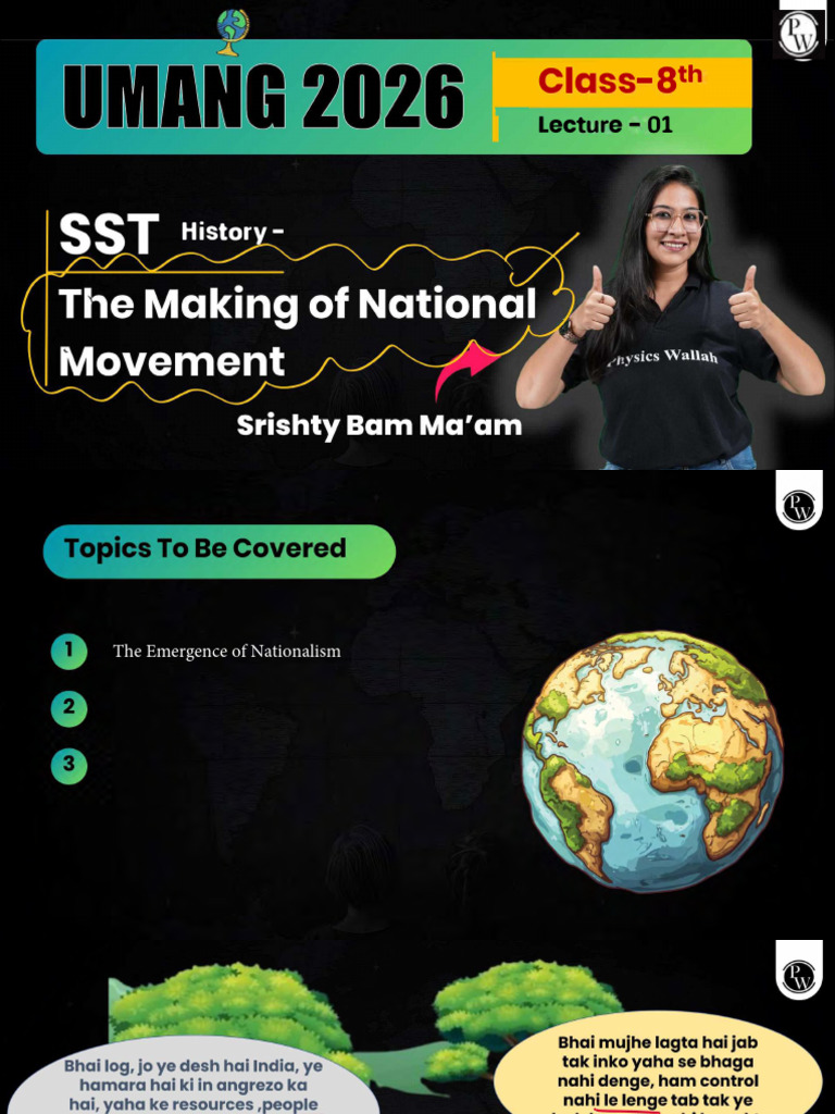 History - The Making of the National Movement 01 - Class Notes | PDF
