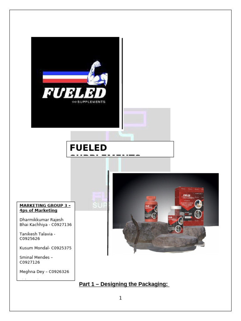 Fueled Supplement Assignement - Group 3 | PDF | Brand | Marketing
