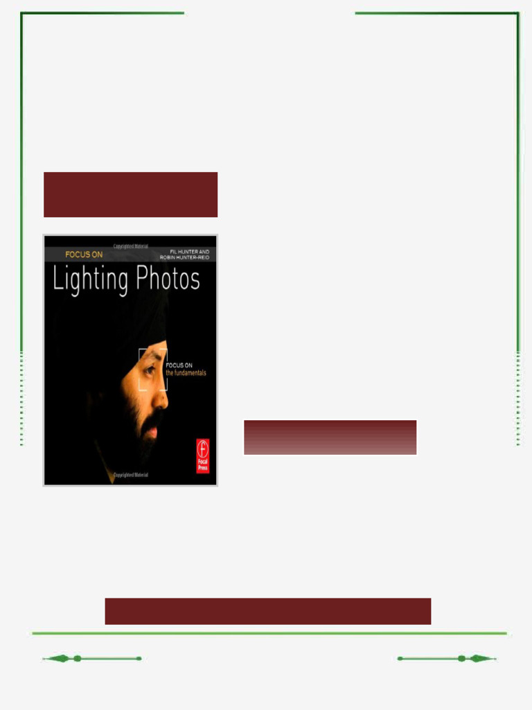 Focus On Lighting Photos Focus on the Fundamentals 1st Edition Fil ...