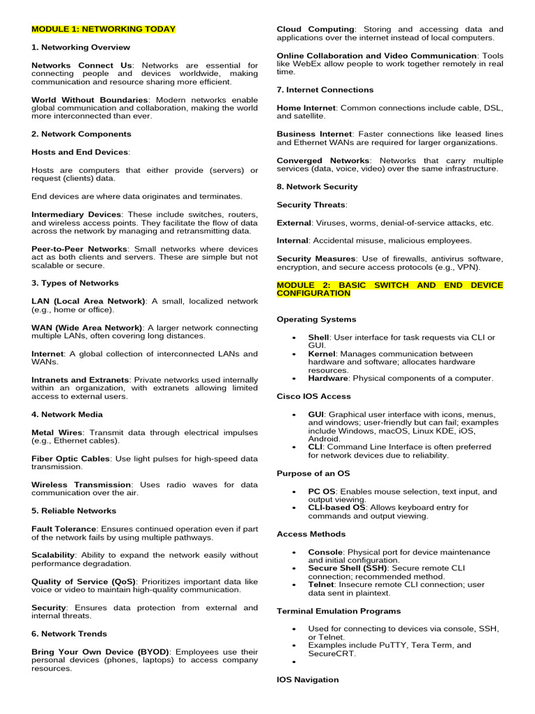 M1-M2 | PDF | Computer Network | Ip Address