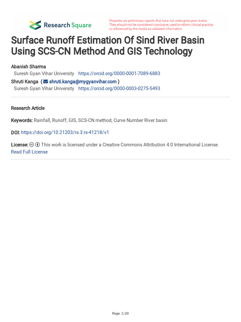 Runoff SCS2 | PDF | Surface Runoff | Drainage Basin