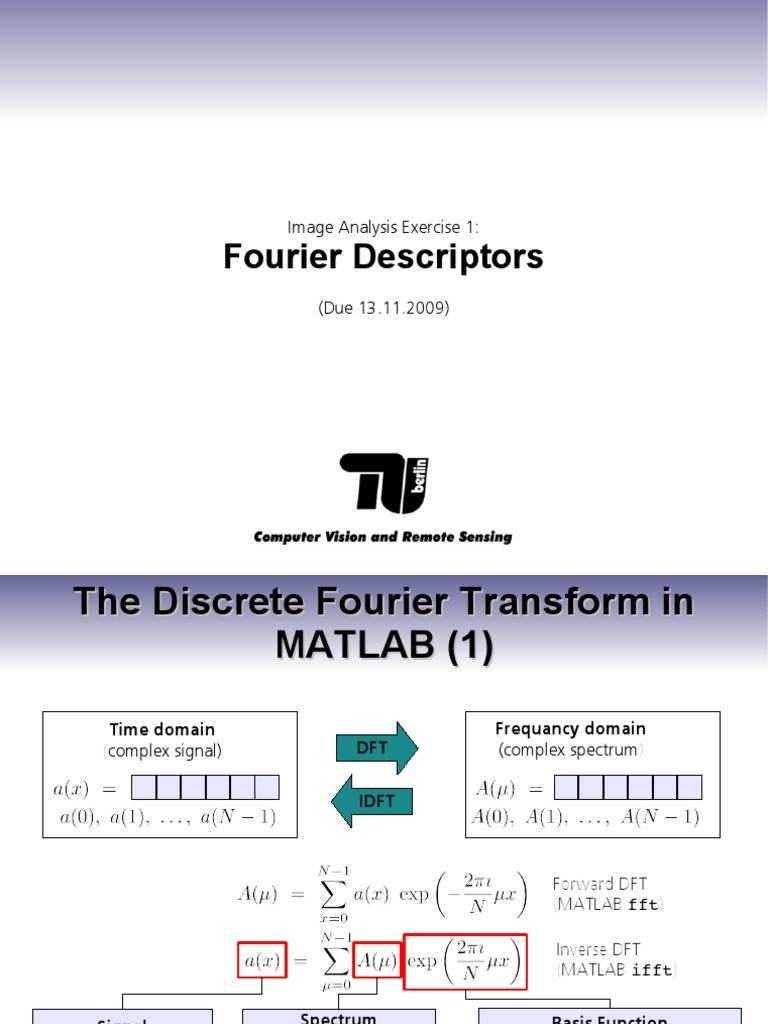 Fourier Descriptor | PDF | Discrete Fourier Transform | Fourier Transform