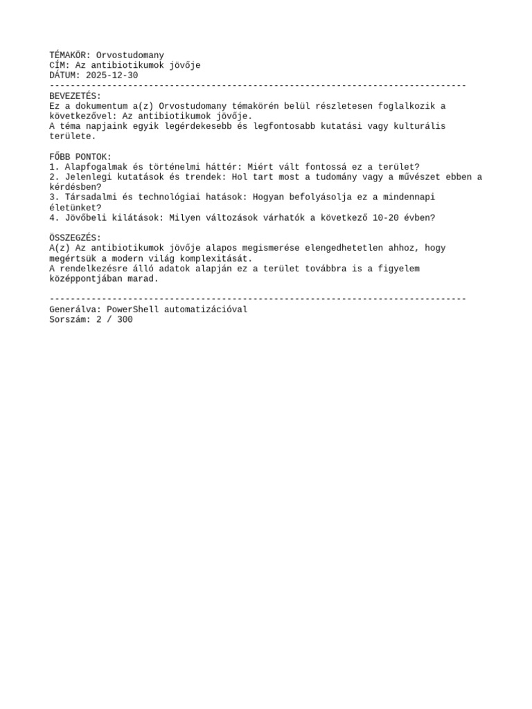 002 Orvostudomany Az Antibiotikumok j v Je | PDF