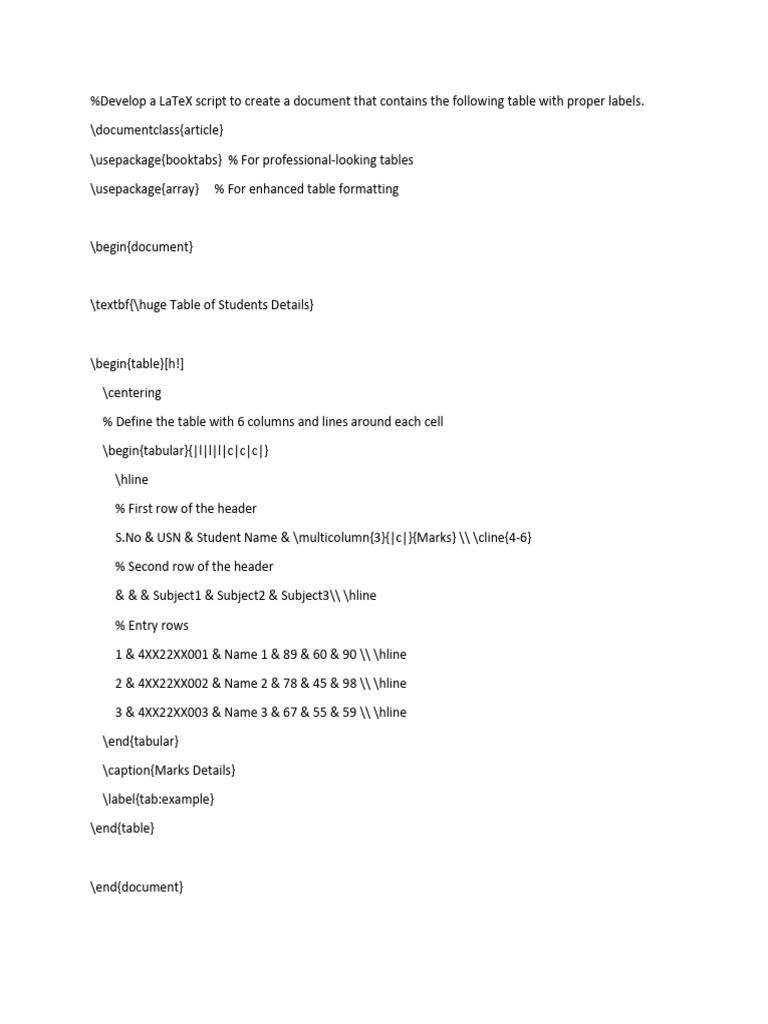 Program 5 Latex | PDF