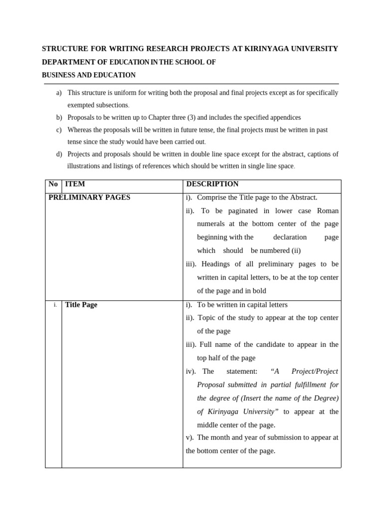 Research Project Structure Guide | PDF | Statistics | Thesis