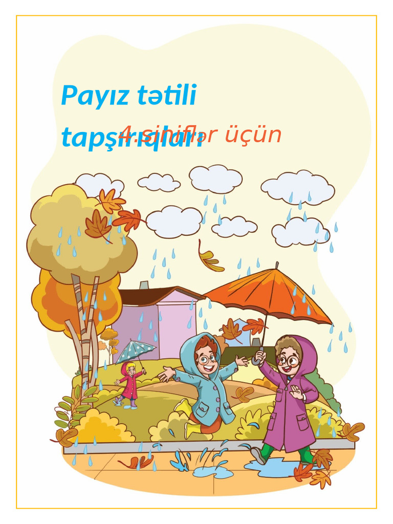 4-h Sinfi Tetil Tapsırıqları | PDF