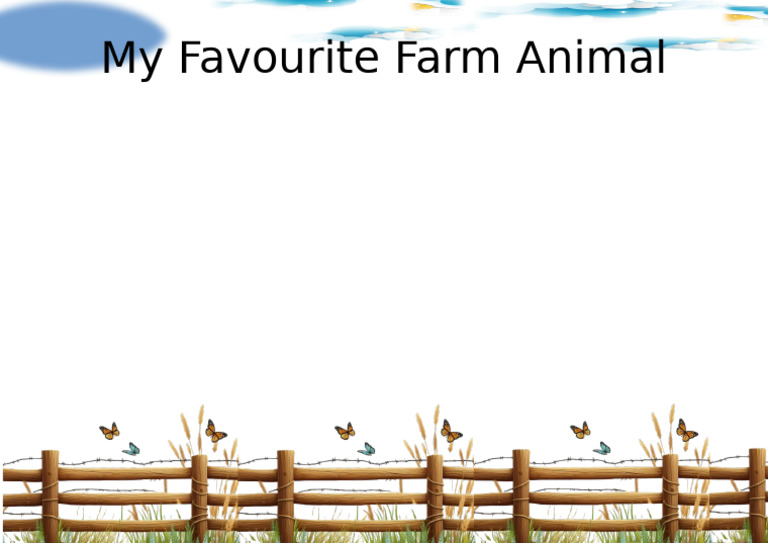 My Favourite Farm Animal | PDF