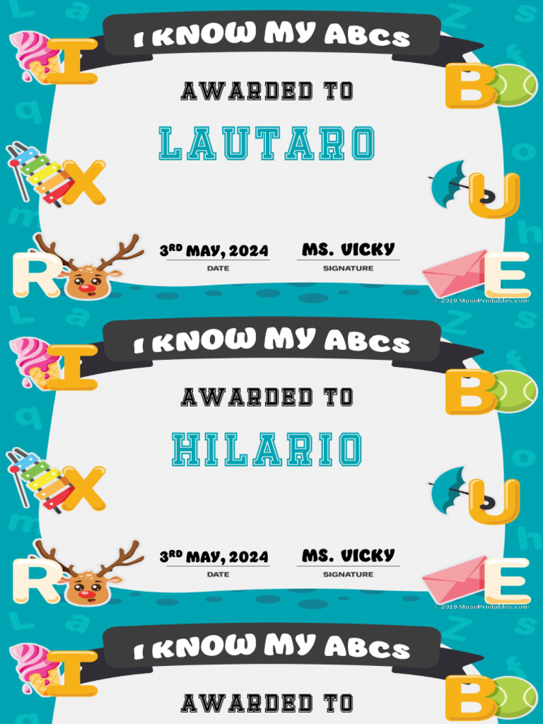 ABC Certificates | PDF