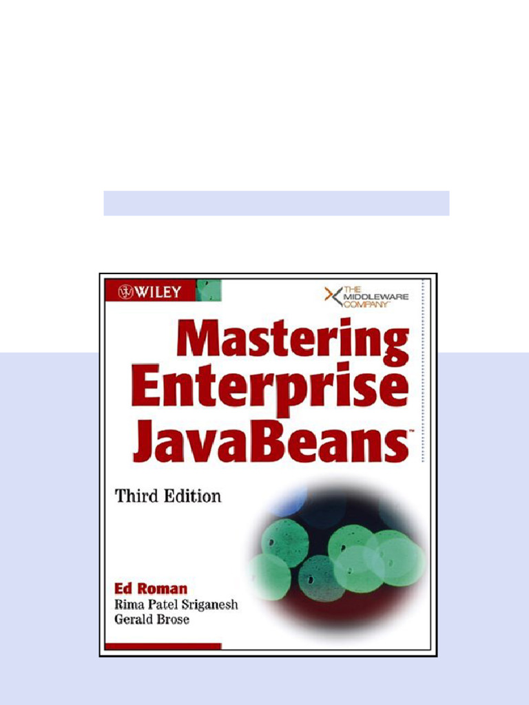 (Ebook) Mastering Enterprise JavaBeans by Ed Roman, Rima Patel ...