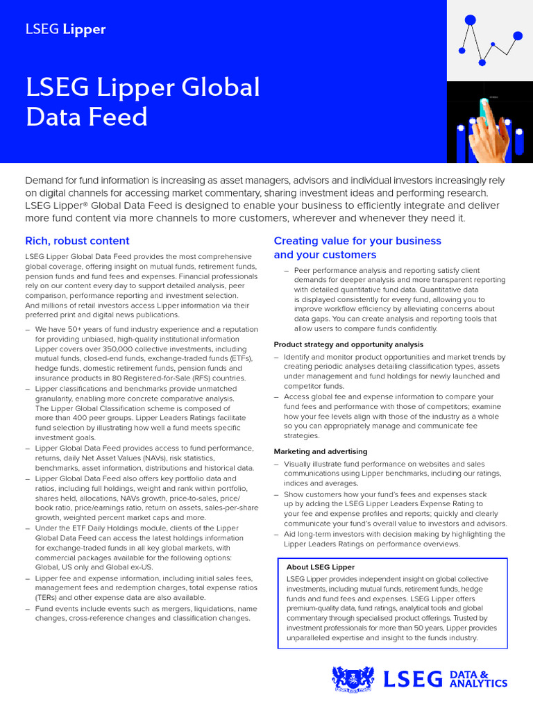 lseg-lipper-global-data-feed-factsheet | PDF | Investment Fund ...