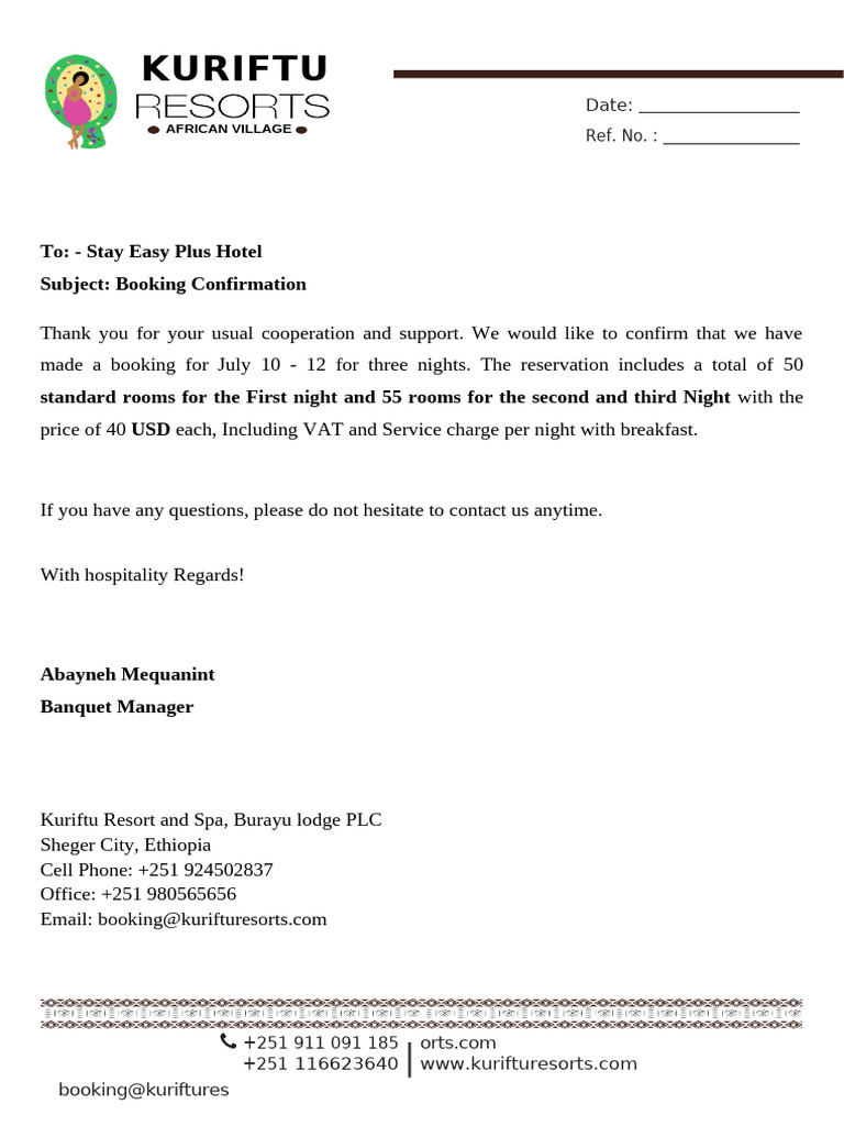 Outsource Confirmation Letter z Francked[1] | PDF