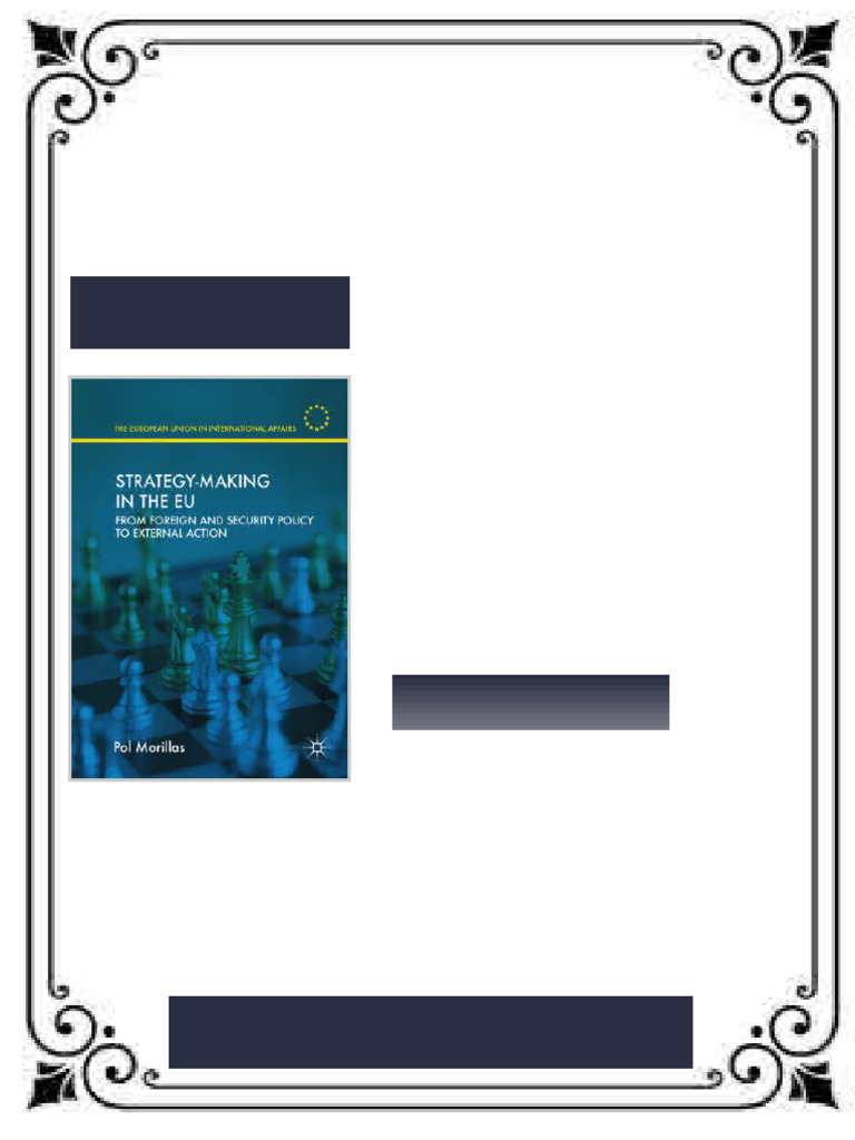 Strategy-Making in the EU: From Foreign and Security Policy to External ...