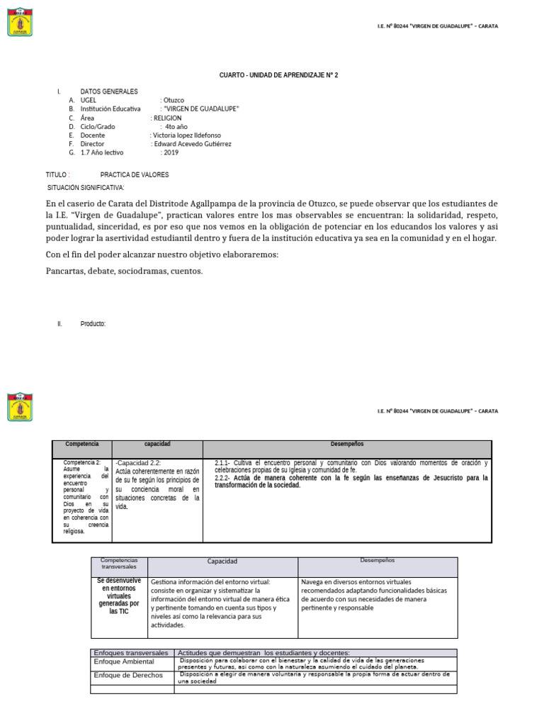 Esquema de Carata Originalk 4TO | PDF | María, madre de Jesús | Sacramentos