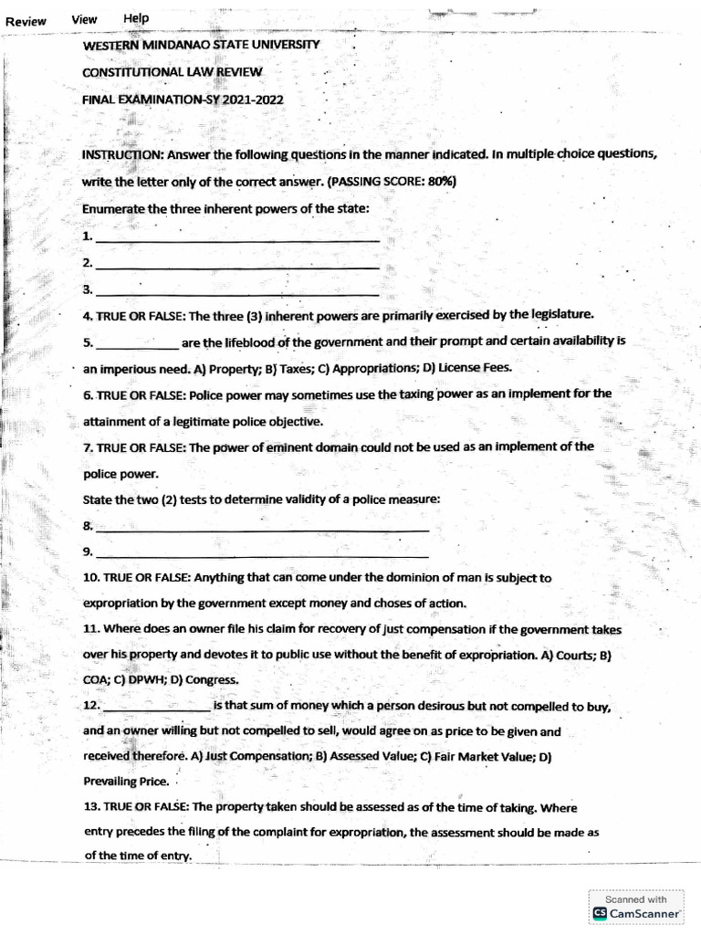 Consti Finals | PDF