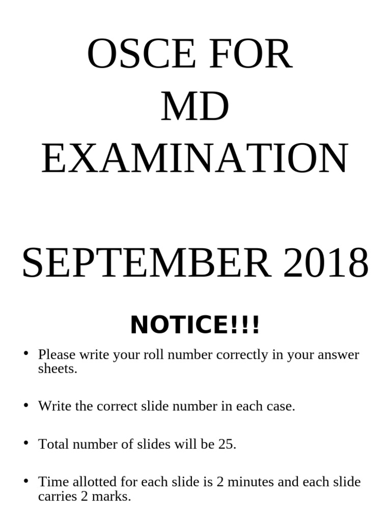 OSCE 2018_7951332c-a76f-45d7-aaa9-216451f047f6 | PDF | Diseases And ...