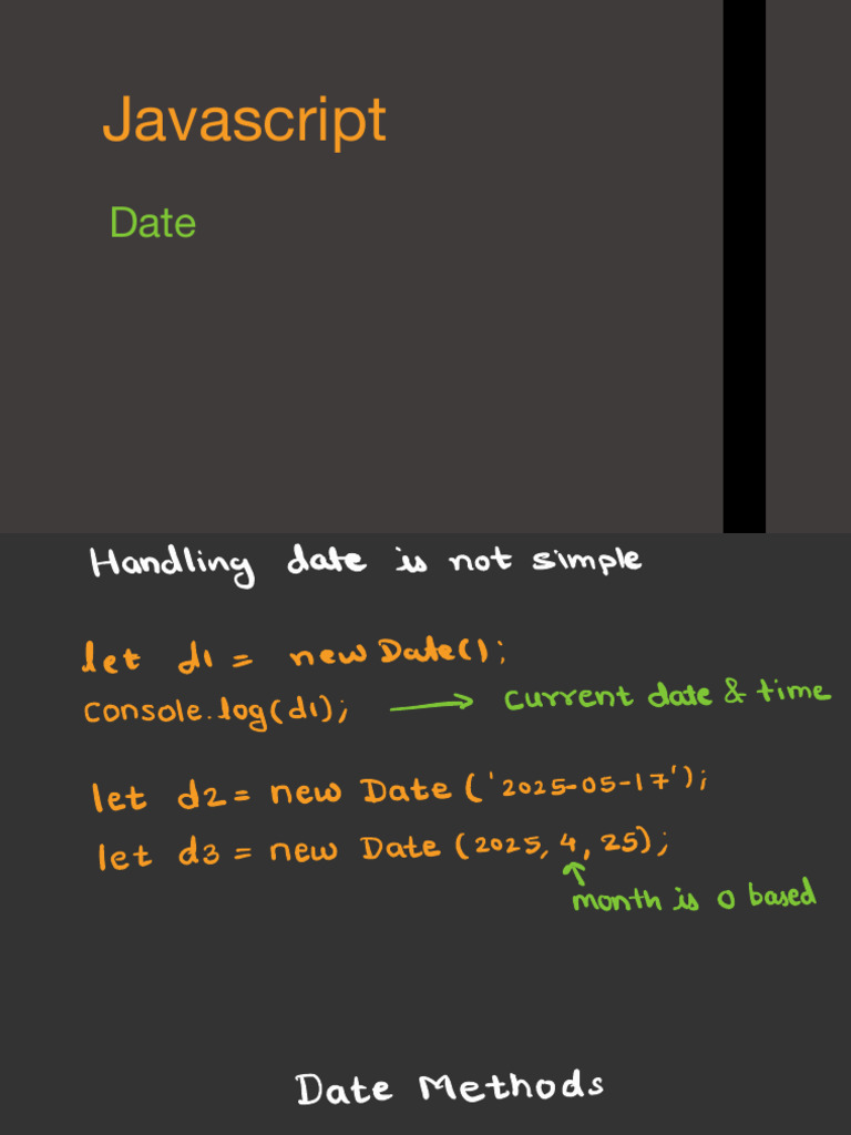 JavaScript Date Handling and Methods | PDF | Computer Programming ...