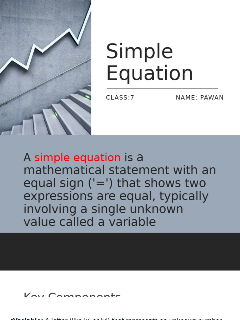 Simple Equation | PDF