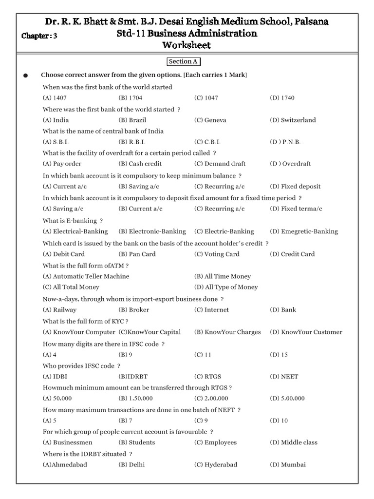 11 Std OC Chapter 3 Business Services 2 | PDF | Business | Service Industries