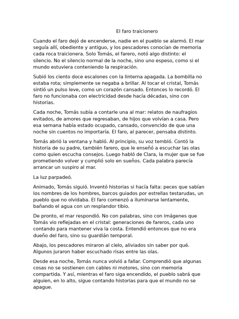 El Faro Traicionero | PDF
