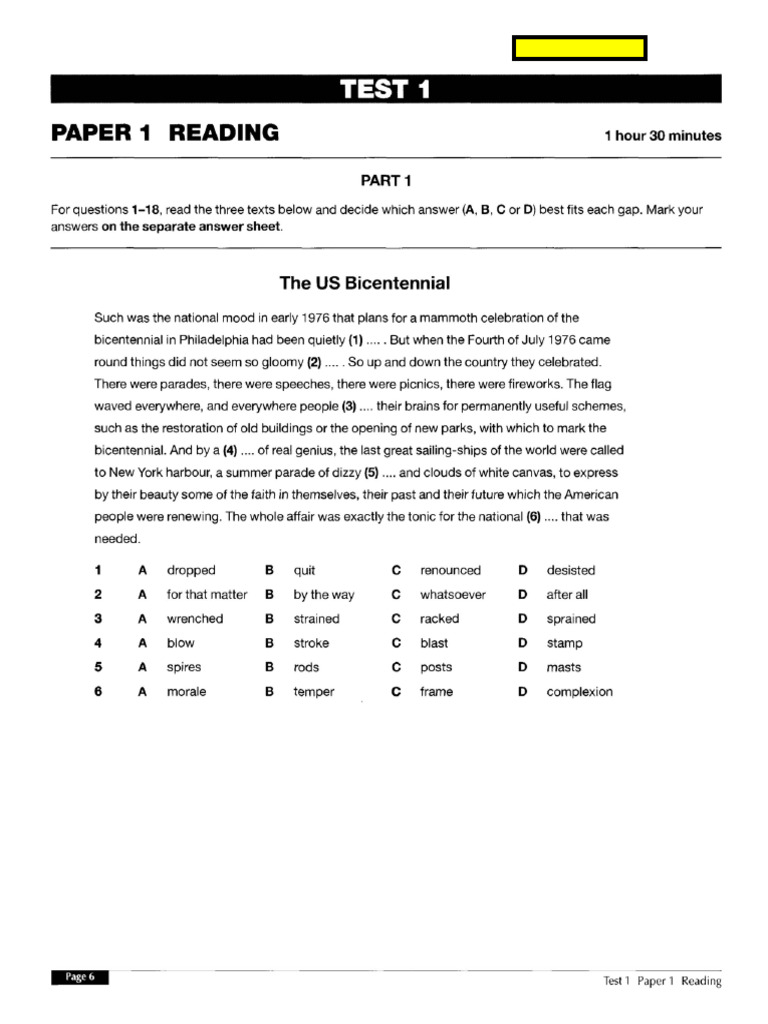 CPE_Practice_-_Test_1_Reading[1] | PDF