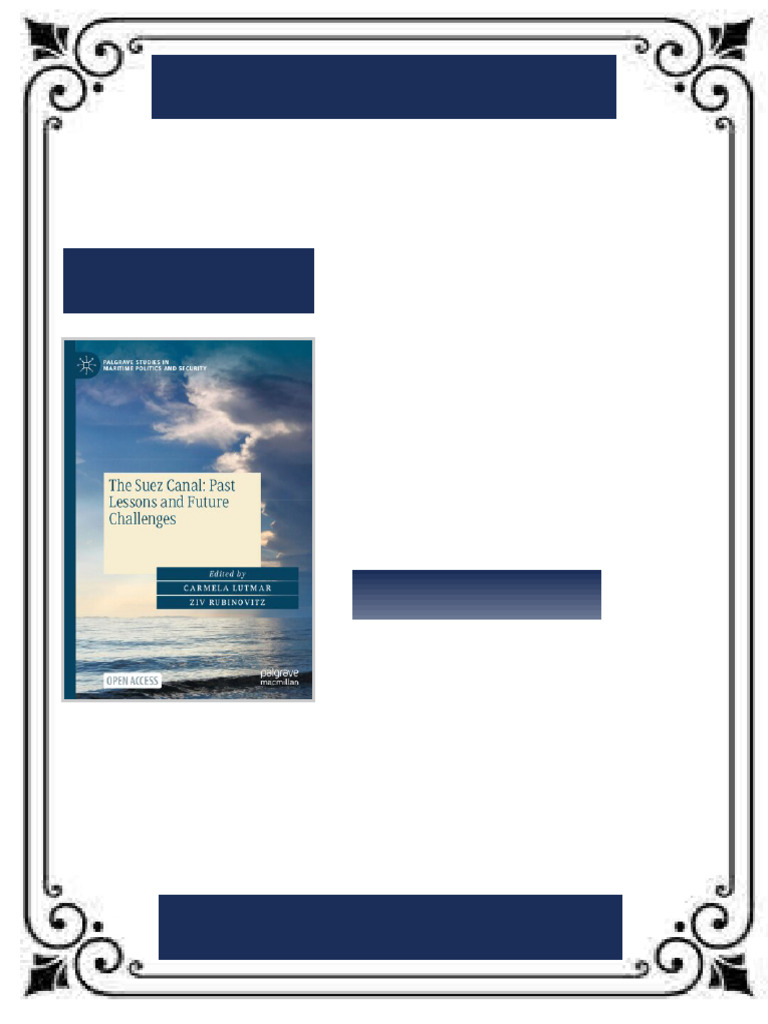 The Suez Canal: Past Lessons and Future Challenges Carmela Lutmar eBook ...