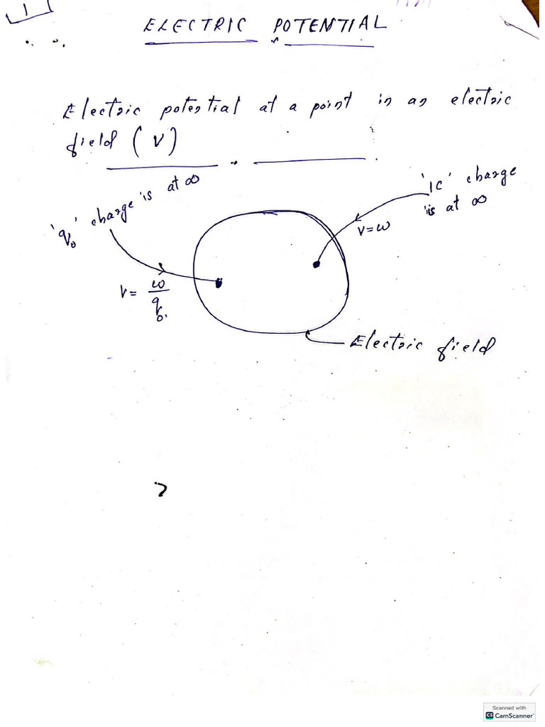 Electric Potential Notes | PDF