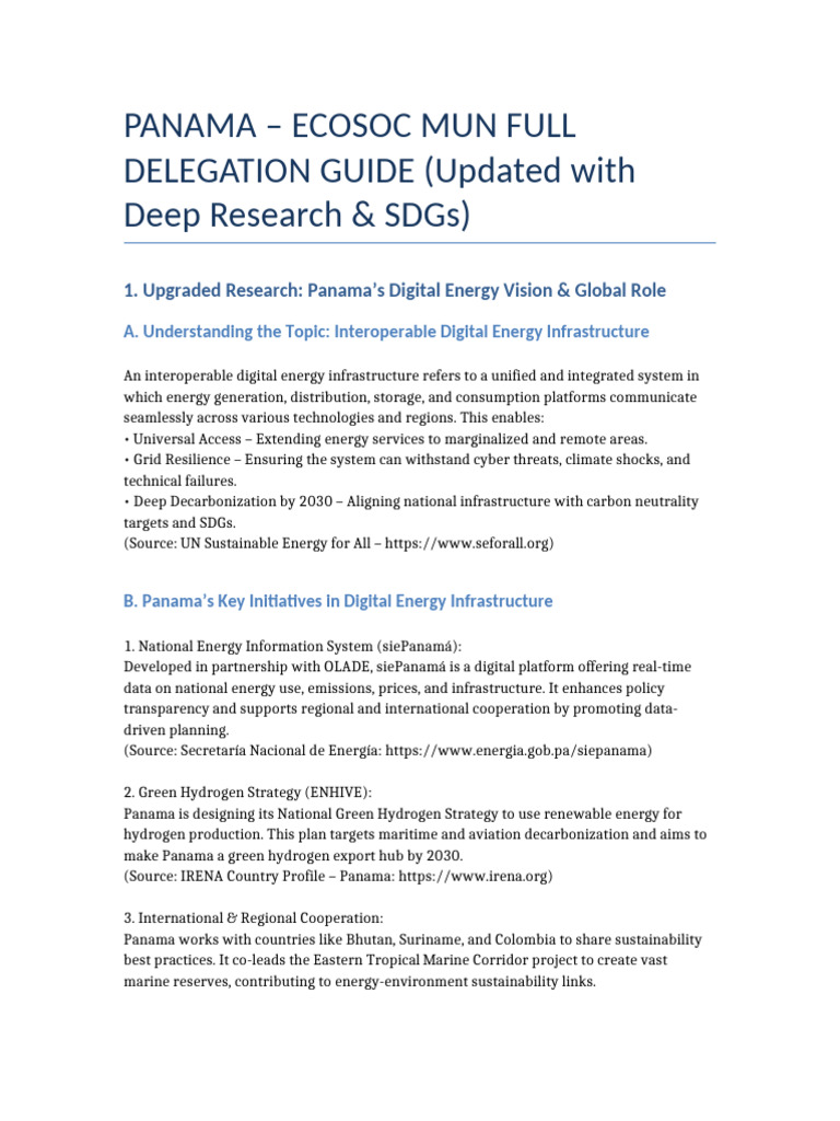Panama's Digital Energy Infrastructure Guide | PDF | Climate Change ...