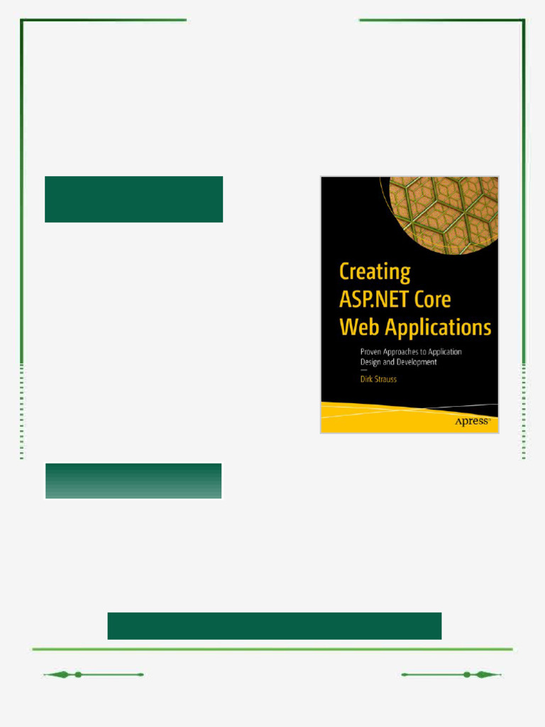 Creating ASP NET Core Web Applications Proven Approaches to Application ...
