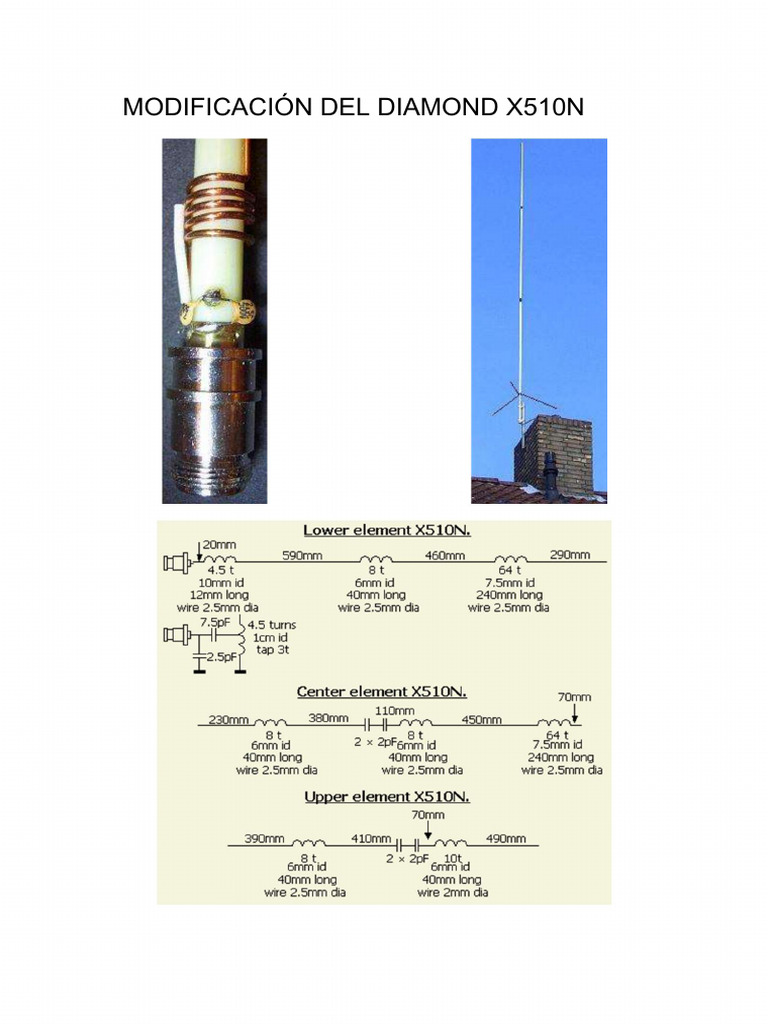Diamond 510 | PDF | Antena (Radio) | Inductor