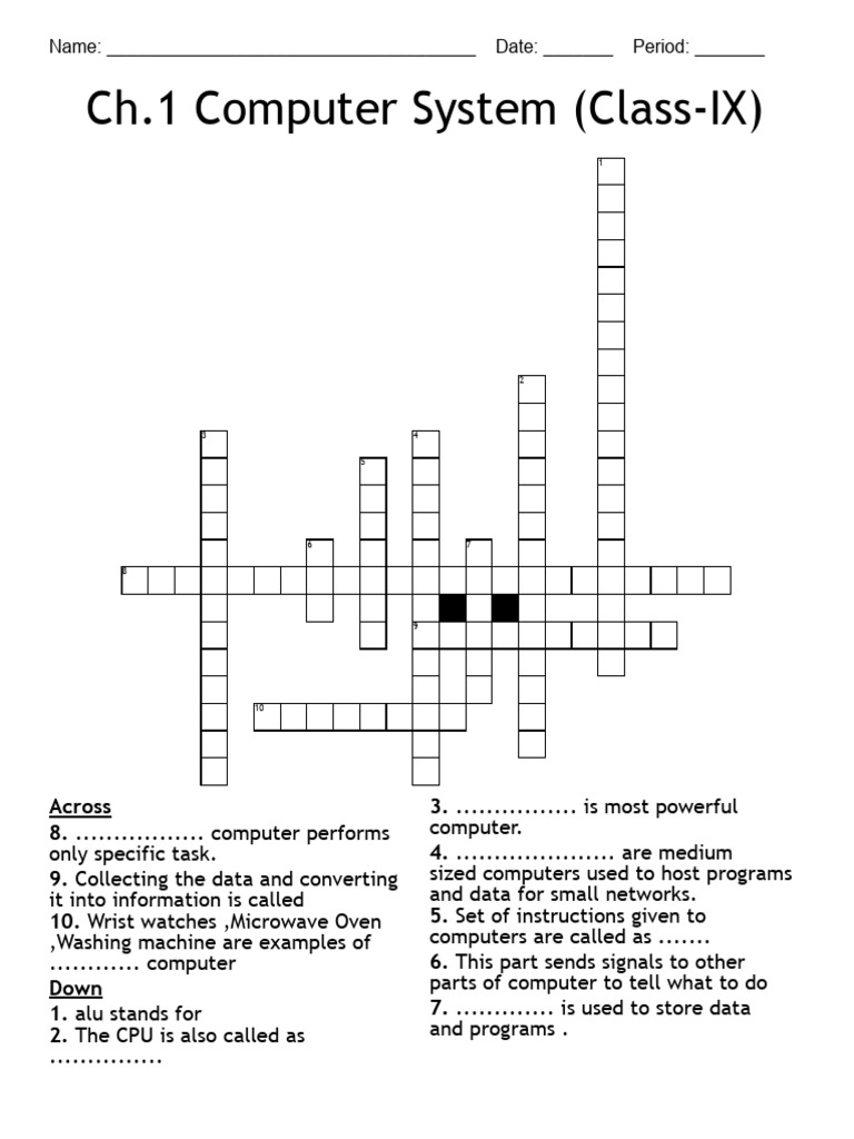 Computer Homework Class 9th 01-01-2025 | PDF