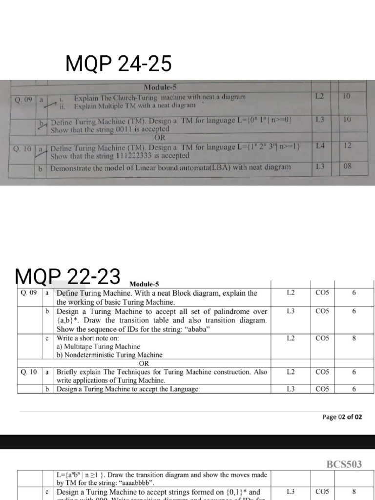 Toc Module 5 | PDF