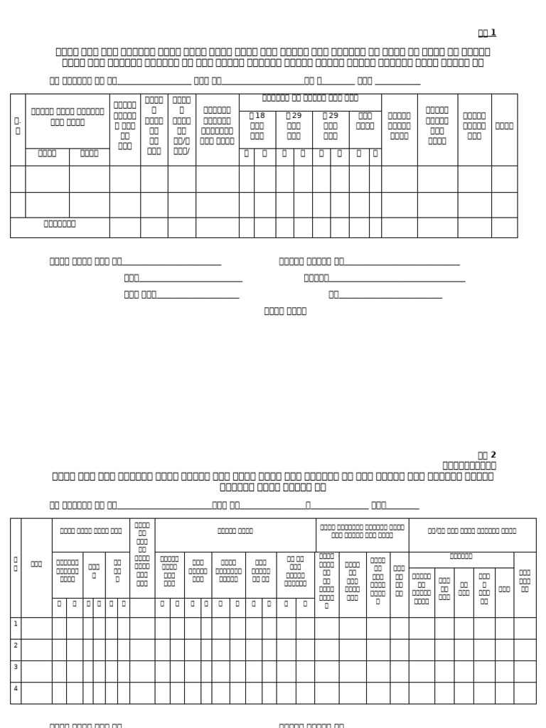 Report Format For ECM and VAWC | PDF
