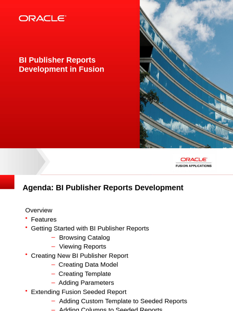 BI Publisher Report Development Guide | PDF | Parameter (Computer ...