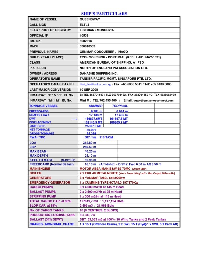 Fso Quwy Particular | PDF