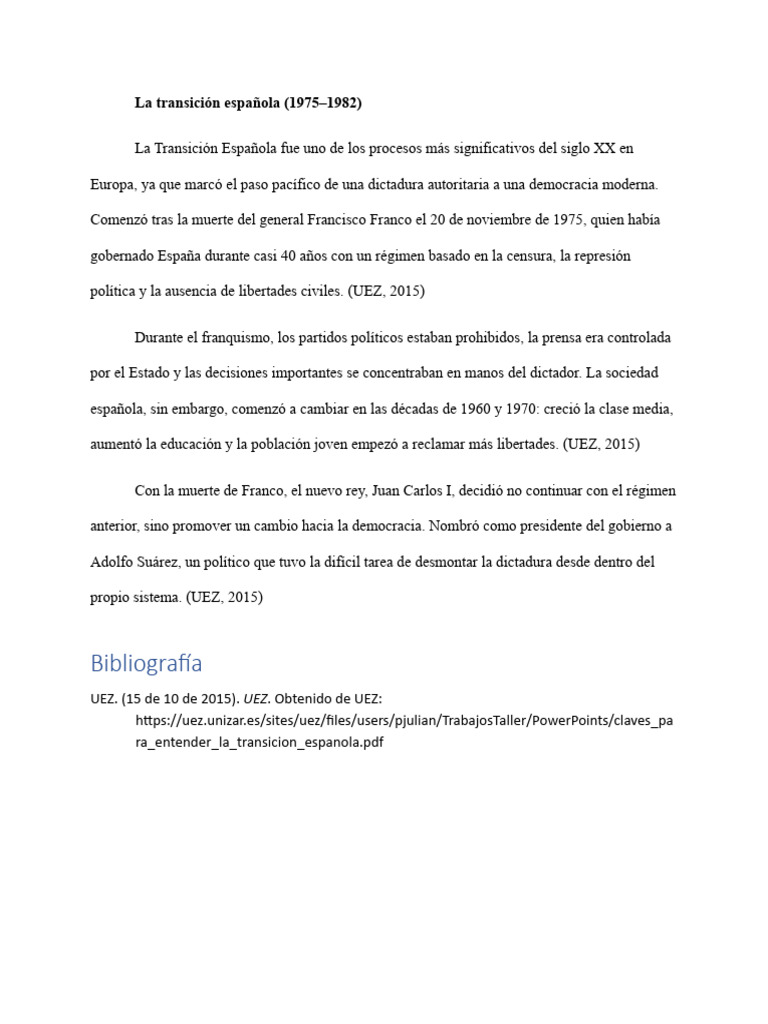 La Transición Española | PDF