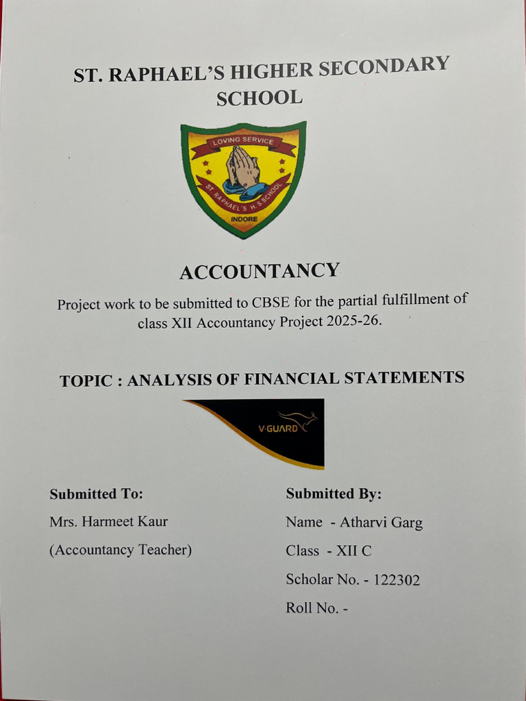 Accounts Project 24-25 Class 12th Commerce | PDF