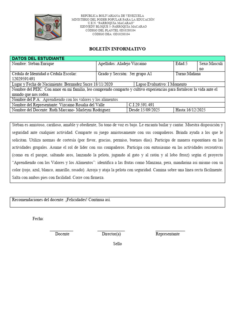 1boletín Informativo Todas Ruth -Maryeni | PDF | Color | Amor